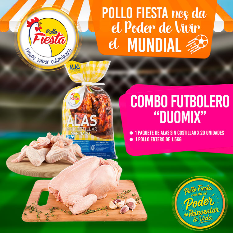 Combo Futbolero Duomix - Pollo Fiesta SA